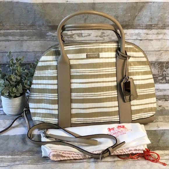 Coach | Bags | Vintage Coach Striped Bag | Poshmark
